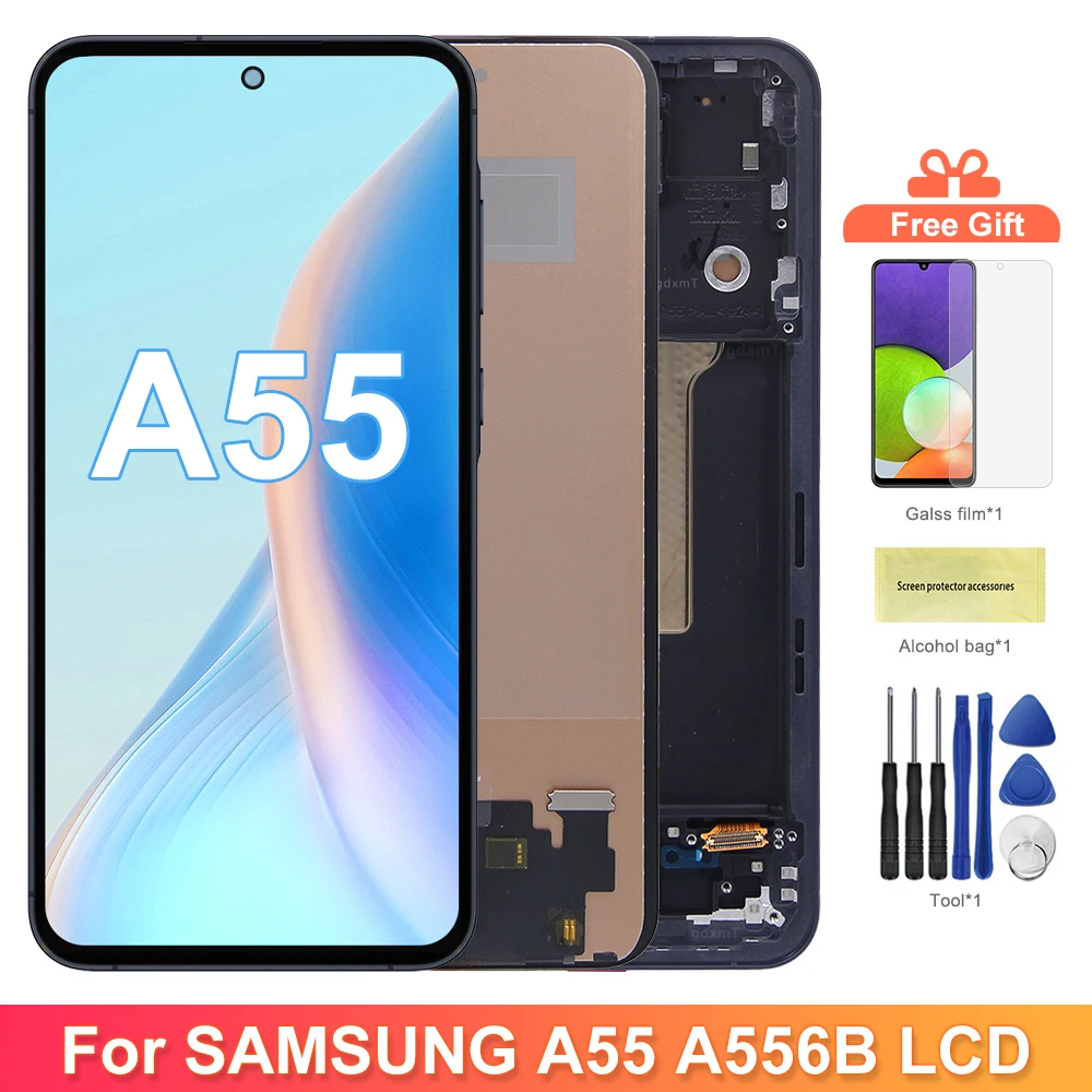 A55 TFT Screen Assembly for Samsung Galaxy A55 A556B A556B/DS LCD ...