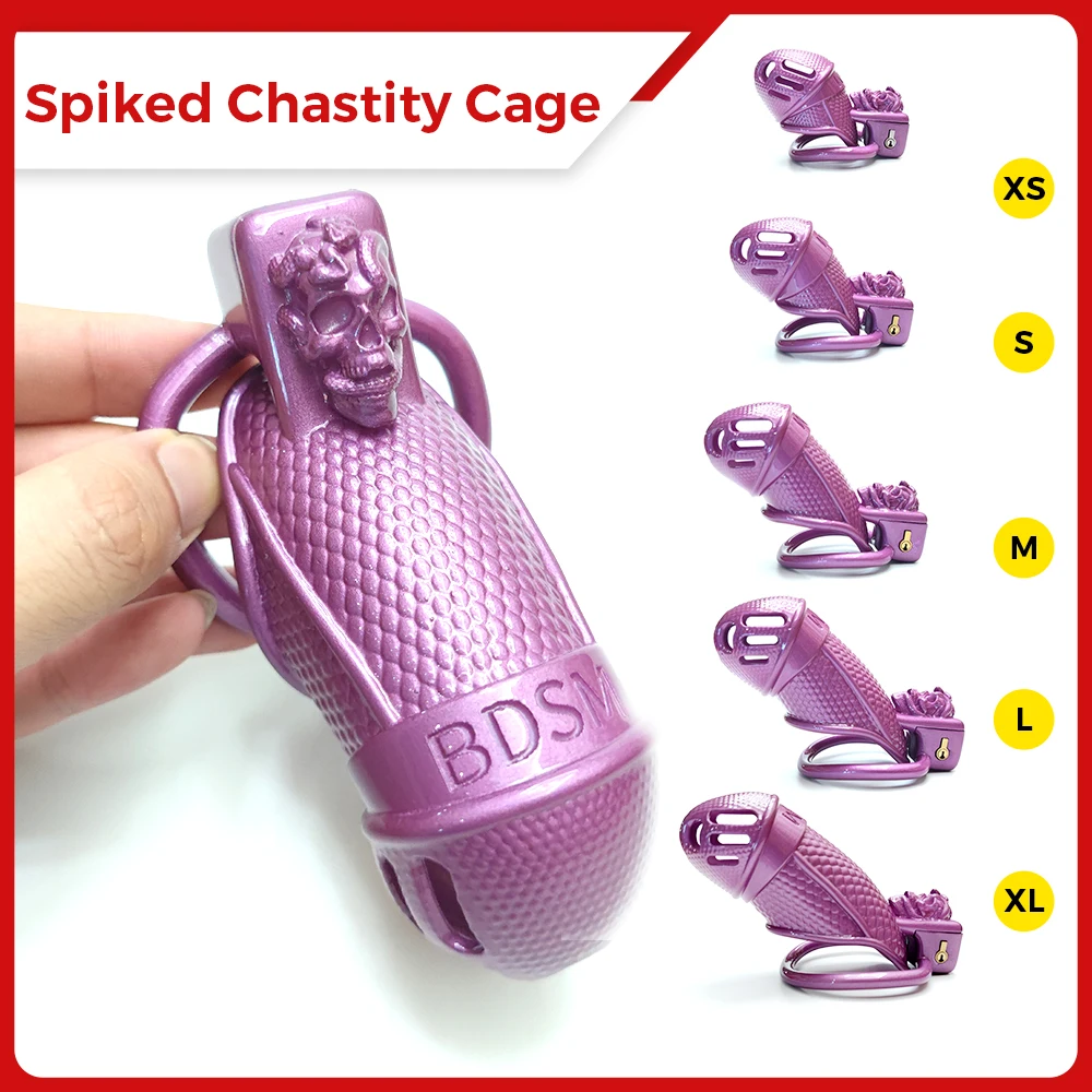 Ladyboy Schlange Keuschheit Käfig lila bdsm Sissy Slave Gerät männliche Bondage Schwanz Käfig ...