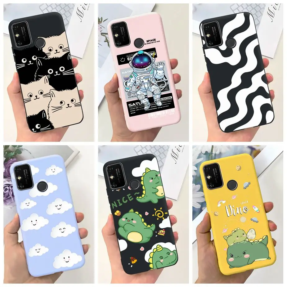 For-Huawei-Honor-9A-Case-MOA-LX9N-Lovely-Candy-Painted-Cover-Soft ...