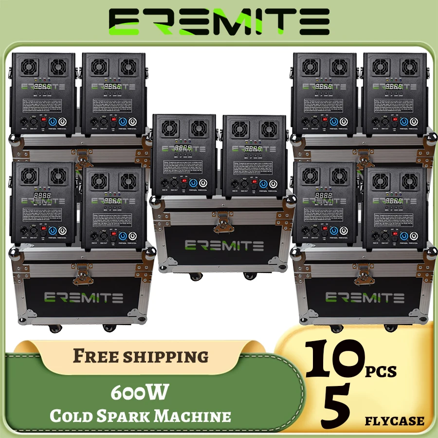 0-Tax-10Pcs-Machines-5-Flycases-600W-Cold-Sparks-Machine-Sparkler ...