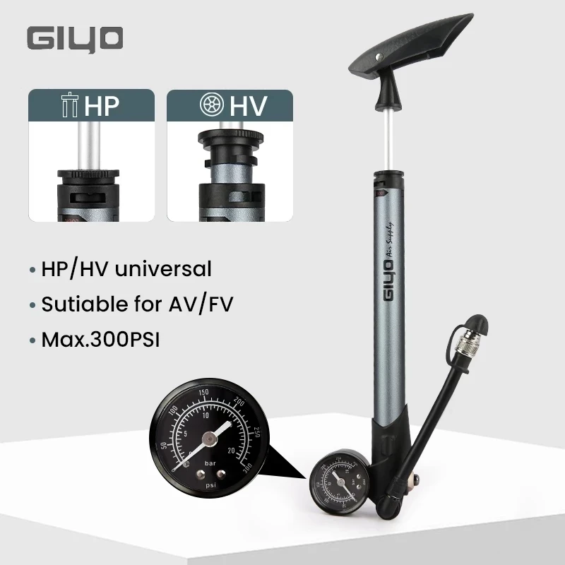 Giyo-GS-41P-300psi-Bicycle-Shock-Pump-MTB-Fork-Rear-Suspension-Pump ...