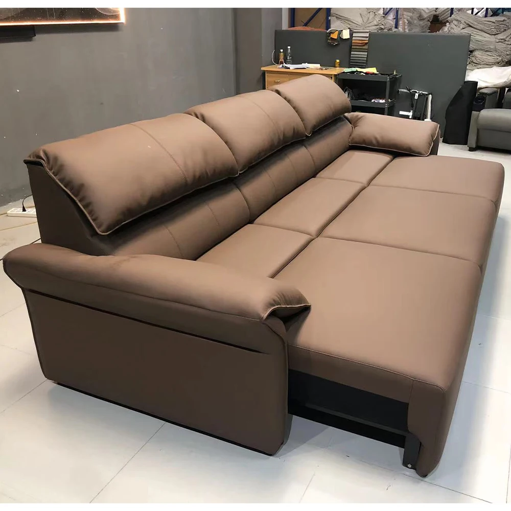 MINGDIBAO Leather Sofa Bed & Recliner | Modern Convertible Sleeper ...