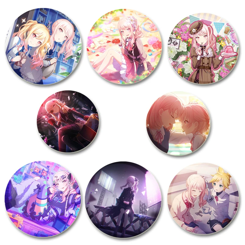 32/44/58mm Project SEKAI Anime Badges on Backpack Accessories Akiyama ...