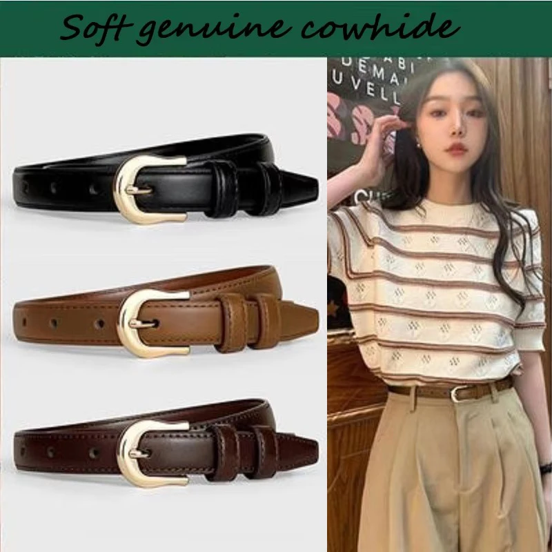 New Belts for Women Luxury Designer Fashion Black Brown Belt Women's ...