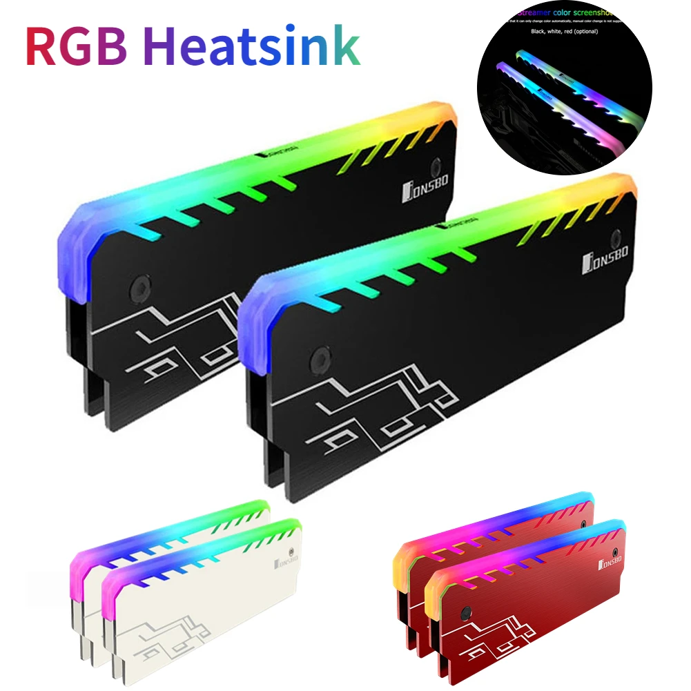 Jonsbo 램 방열판 Ddr Rgb 라디에이터 페이스트 컬러 메모리 Ddr3 Ddr4 Ddr5 다기능 냉각 조끼 컴퓨터
