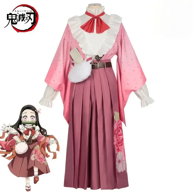 Demon-Slayer-Kamado-Nezuko-Cosplay-Costume-Lolita-Dress-Skirt-Outfit ...