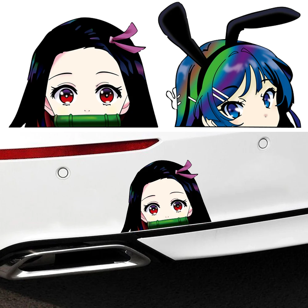 JDM-Japanese-Anime-Girl-Kamado-Nezuko-Motorcycle-Car-Reflective ...