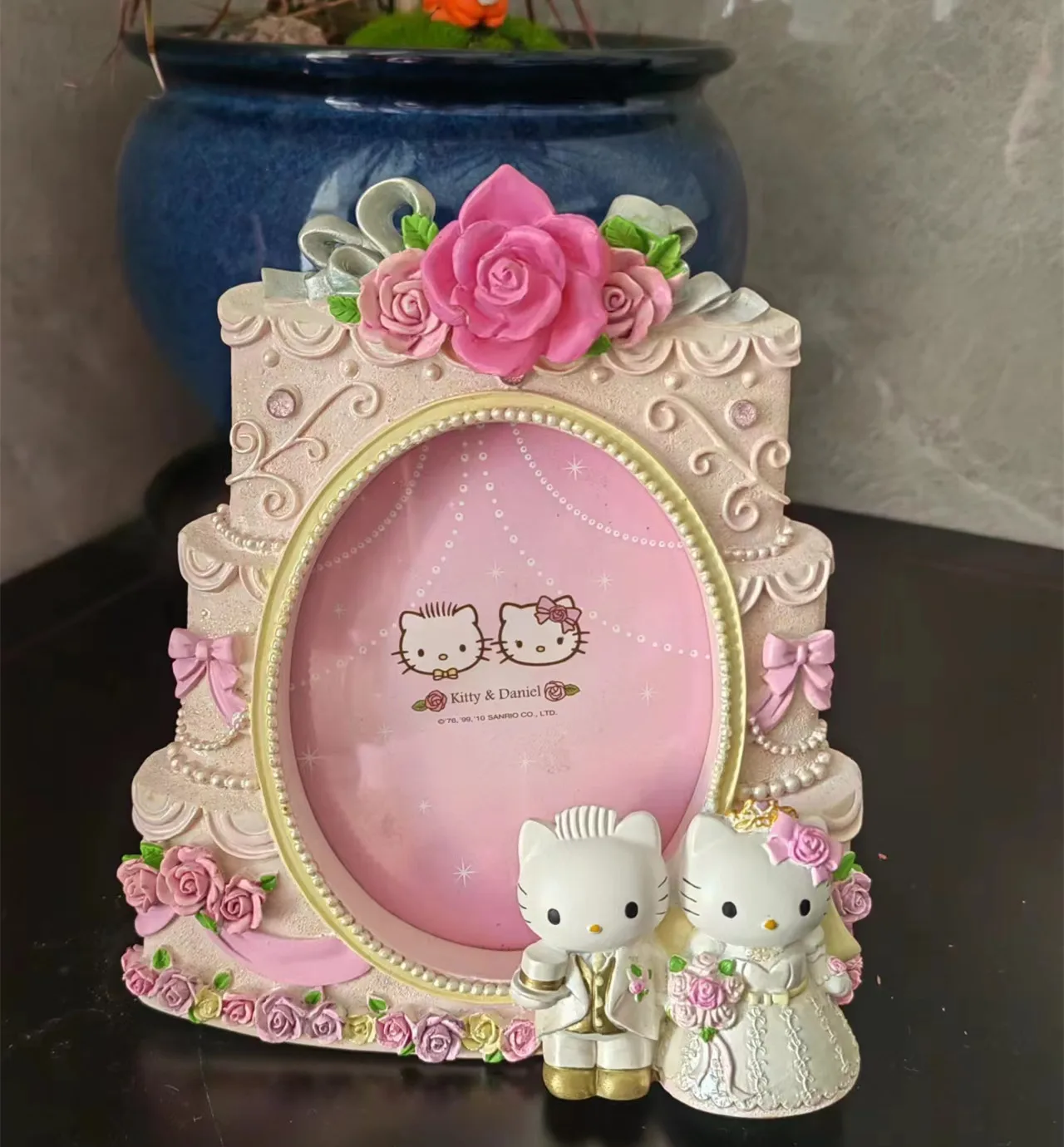 Cartoon kitty Picture Frame European Style Resin Flower Photo Frame ...
