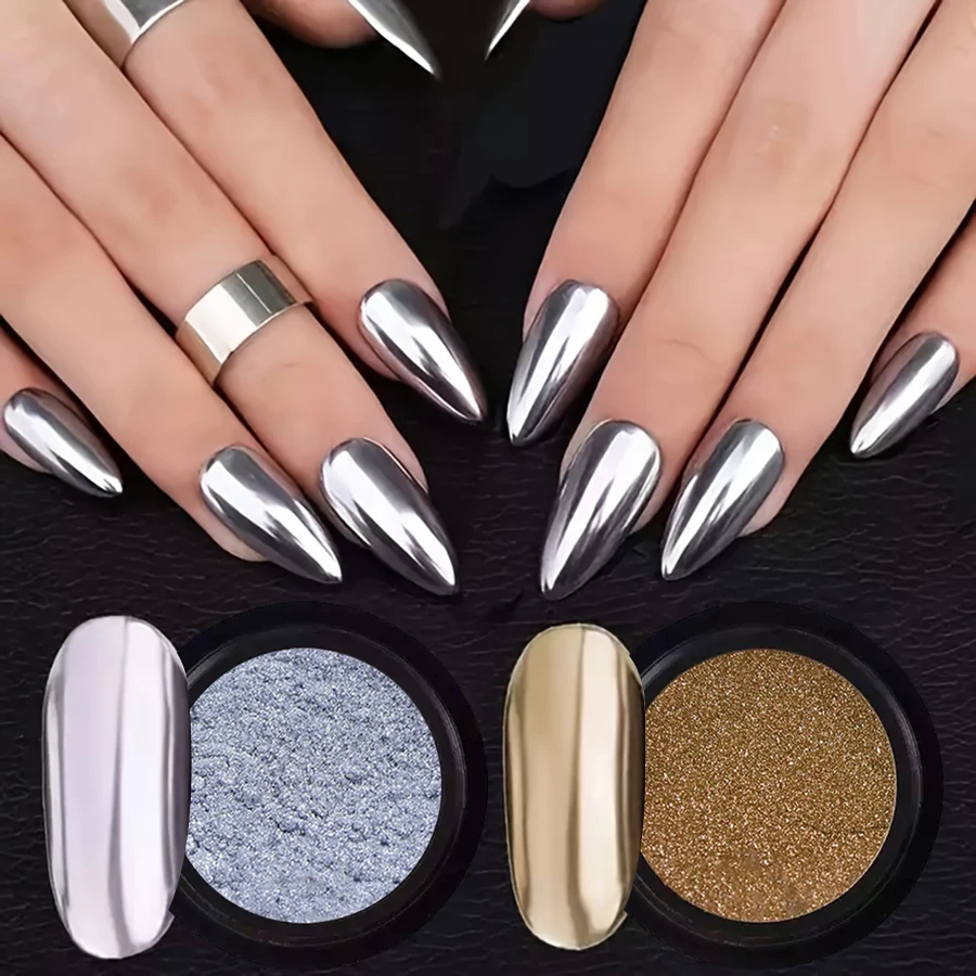 2-St-ck-Spiegel-Chrom-Nagel-pulver-Nail-Art-Glitter-Metallic-Effekt ...