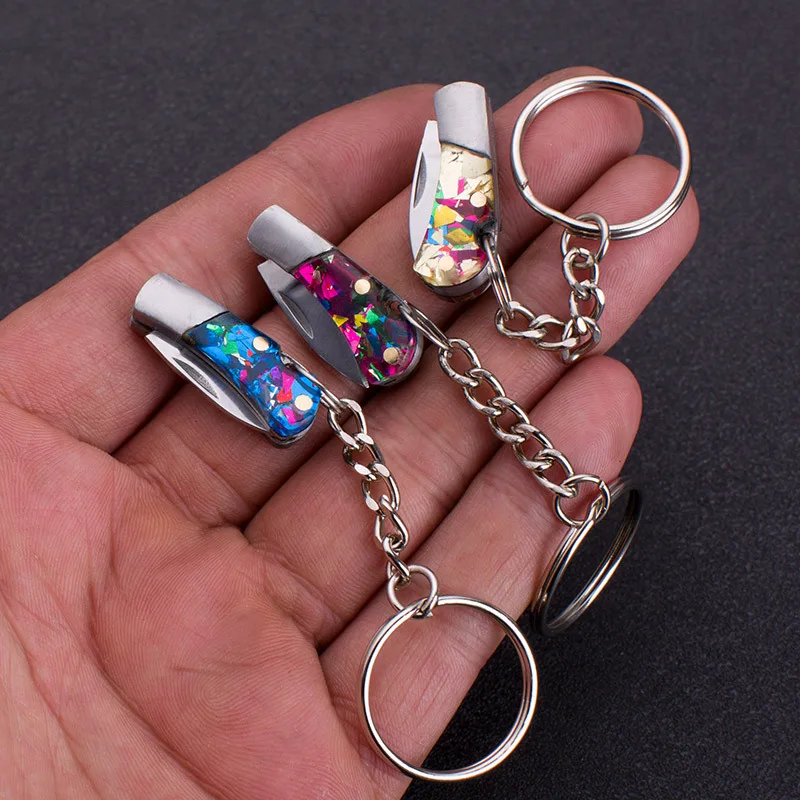 Outdoor-Camping-Mini-Folding-Pocket-Knife-Portable-Acrylic-Handle ...