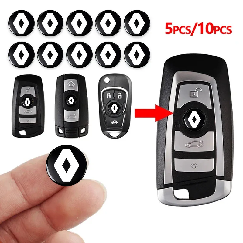 Car Goods 14MM Remote Car Key Stickers Emblem Accessories for Renault ...