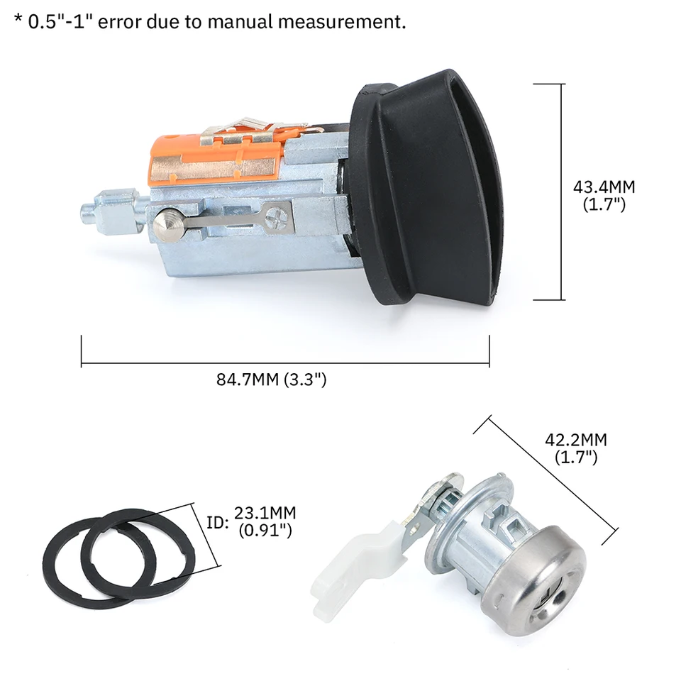 Ford Ignition Parts Black Ignition Switch Lock Cylinder With 2 Ford ...