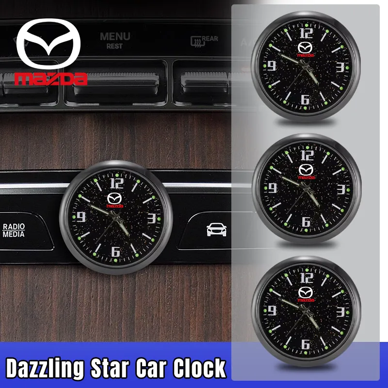 Car Interior Parts Mini Clock Watch Auto Electronic Quartz Watch For ...