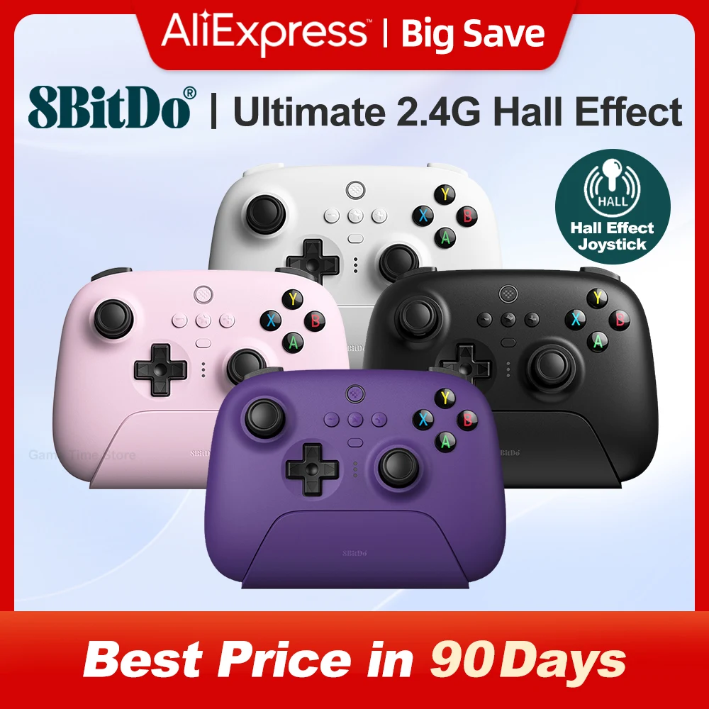 8BitDo-New-Ultimate-2-4G-Wireless-Hall-Effect-Joystick-Update-Gaming ...