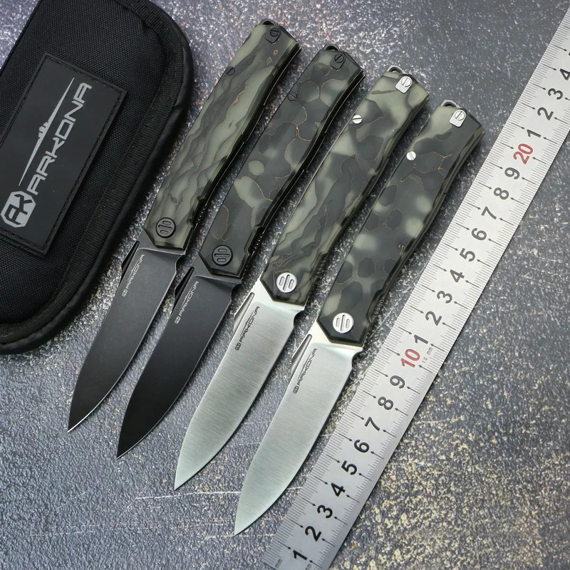 ARKONA-Geri-Folding-k110-Blade-Titanium-Raffie-Handle-Outdoor-Hiking ...