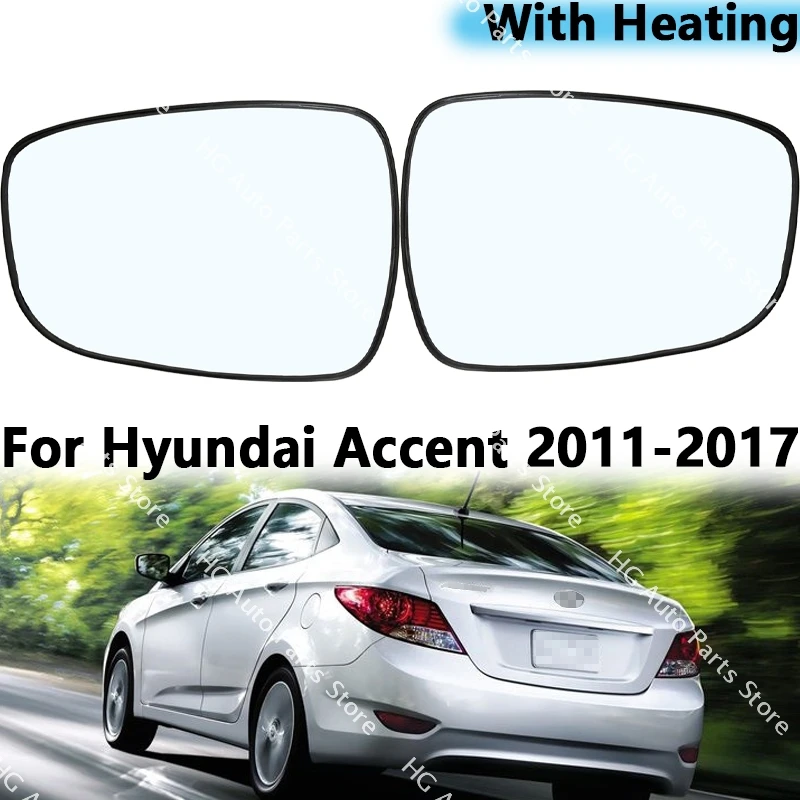 For-Hyundai-Accent-2011-2017-Outside-Side-View-Door-Mirror-Glass-Power ...