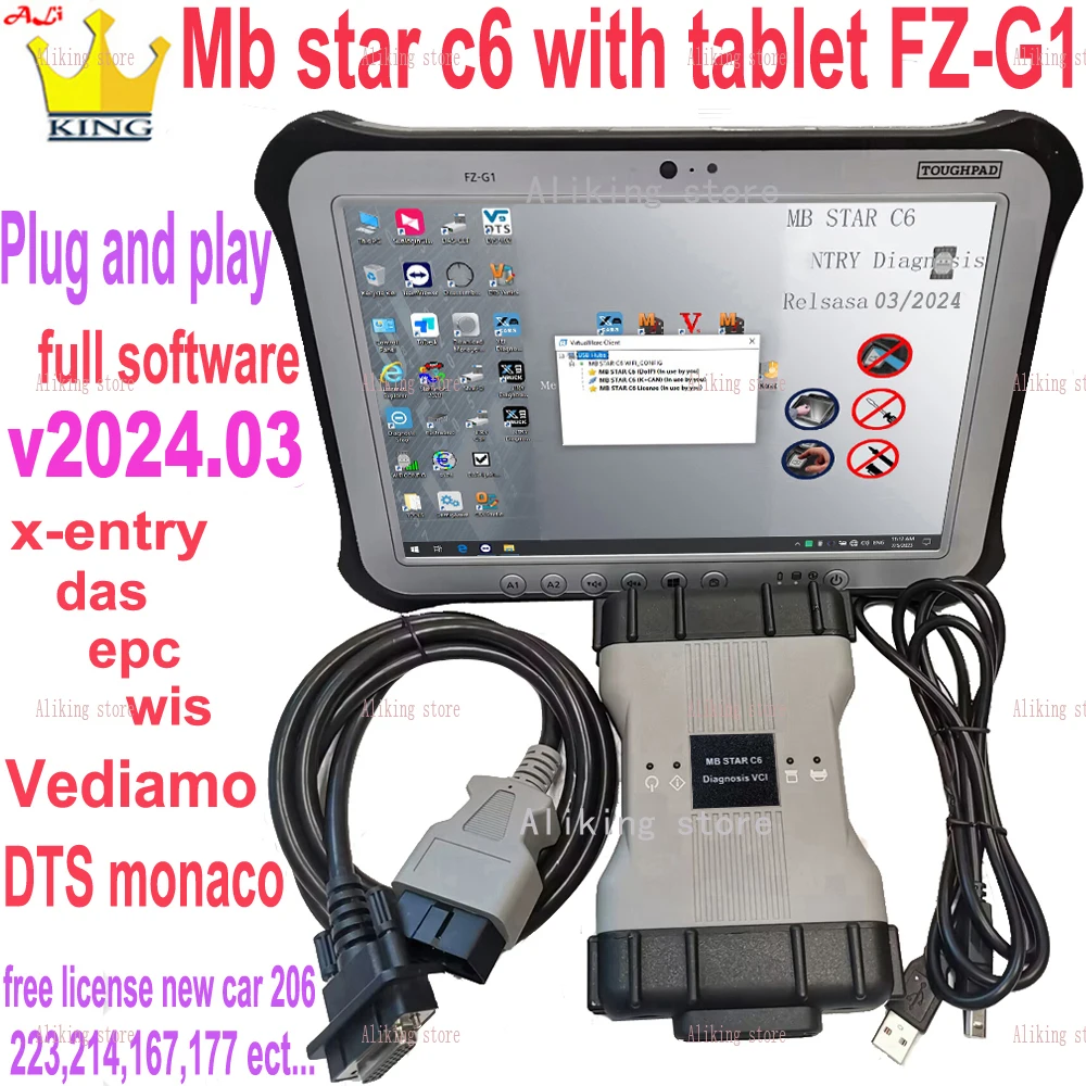MB-Star-C6-VCI-DOIP-wifi-Multiplexer-obd2-scanner-software-tablet-FZ-G1 ...