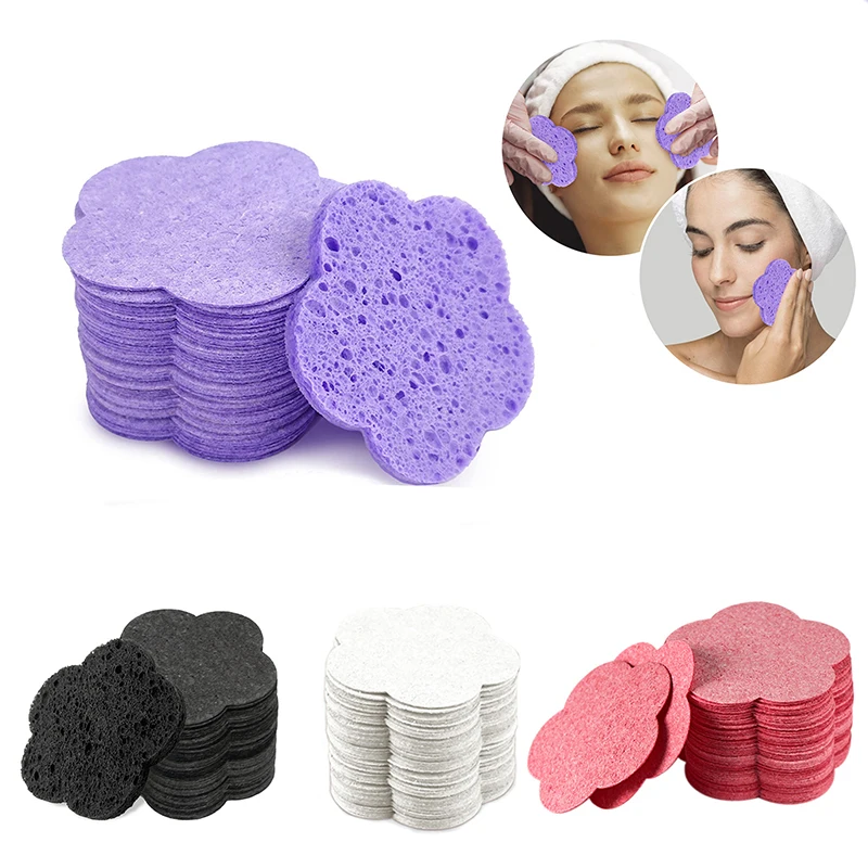 Plum-Shaped Face Cleaning Sponge Pad For Exfoliator Mask Facial Spa ...
