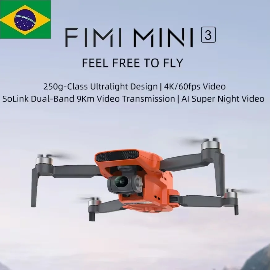 FIMI MINI 3 New Drone 4K 60fps AI Super Night Video 9km Range 3-axis ...