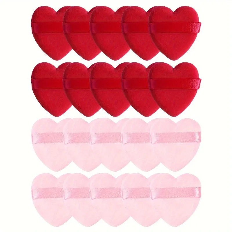 20-PCS-Soft-Love-Heart-Shape-Makeup-Puffs-Sponges-For-Loose-Powder ...