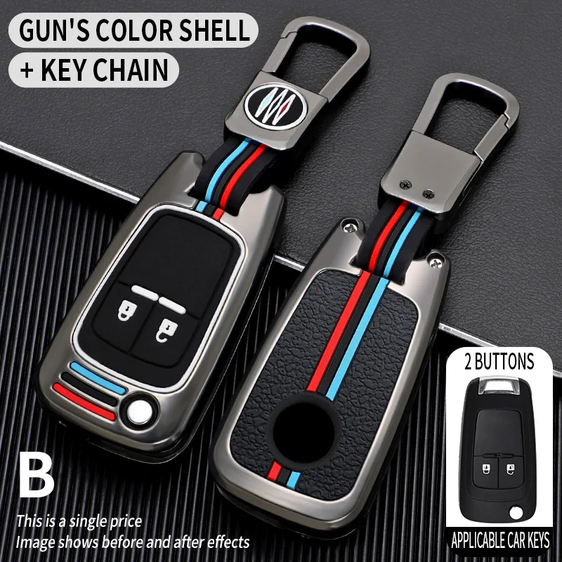 Car Key Case Cover Protective Shell Fob Key Bag For Buick Chevrolet ...