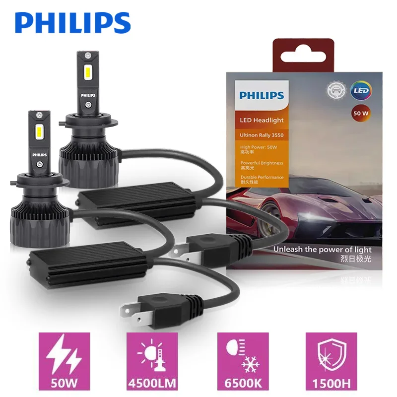 Philips-Ultinon-Rally-3550-Car-Headlight-Bulb-H7-Led-H4-H11-9005-HB3 ...