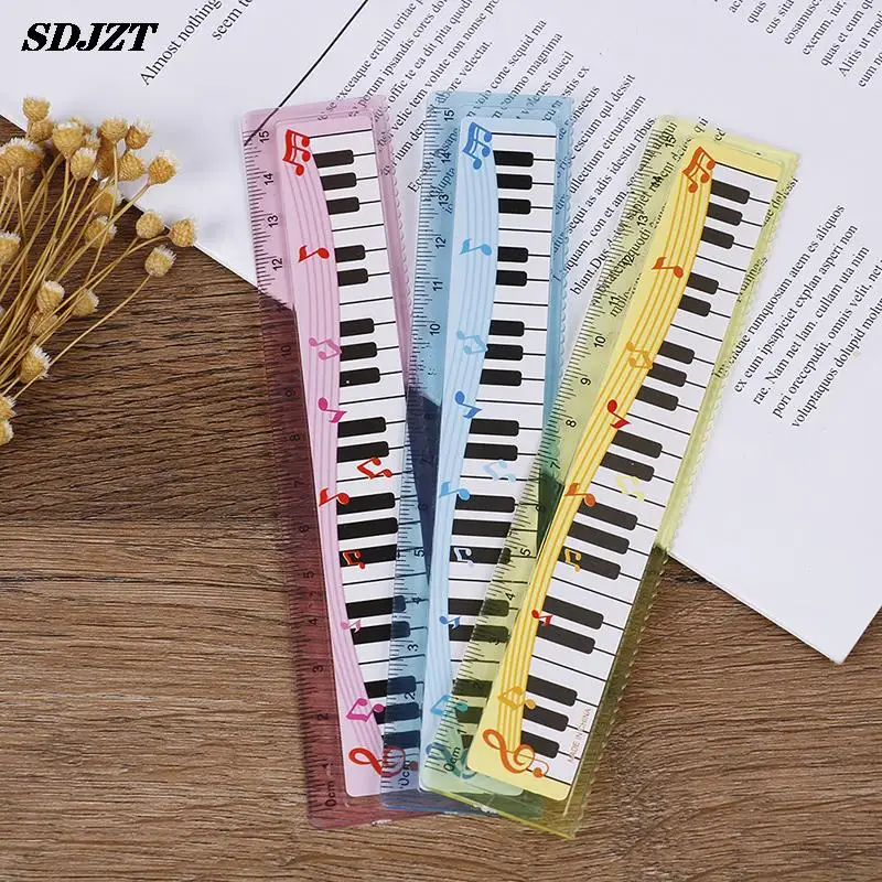 Durable Piano 2 Pieces Multifunctional Geometric Ruler, Plastic Drawing ...