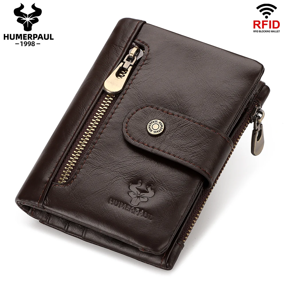 HUMERPAUL-GenuineLeather-Wallet-with-Card-Holder-for-Men-Small-Hasp ...