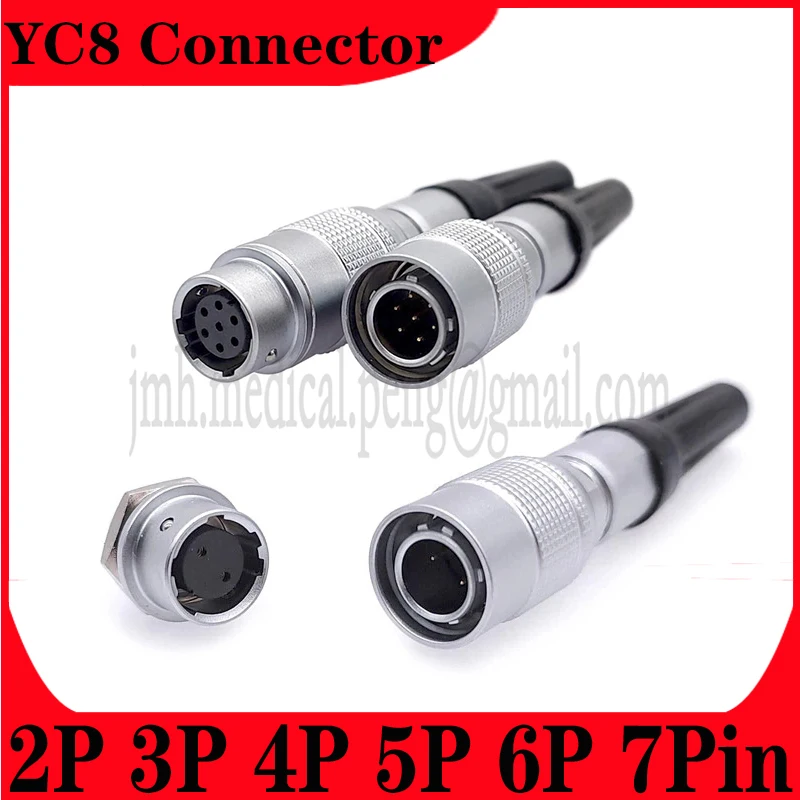 YC8 Mini conectores circulares, 2, 3, 4, 5, 6, 7 pines, Conector de ...