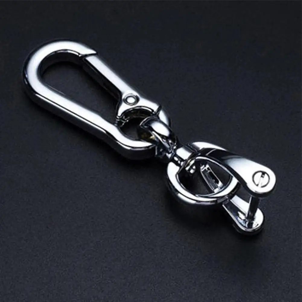 High-Grade-metal-Car-KeyChain-360-Degree-D-Shape-Rotating-Horseshoe ...