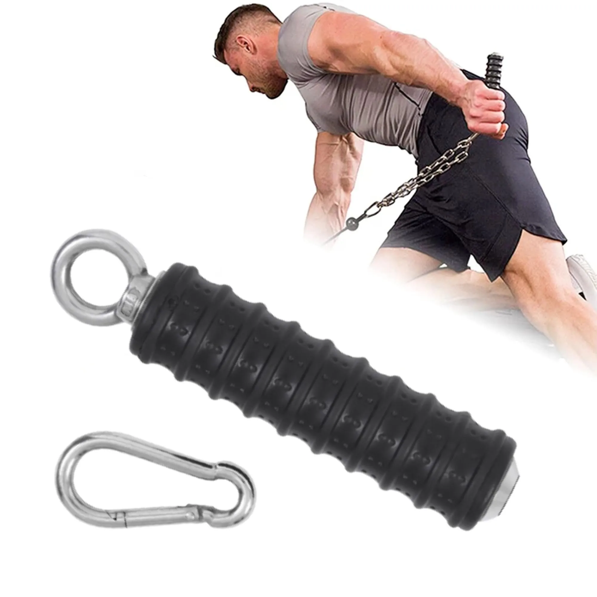 Single Handle Cable Attachment Fitness Pull Down Heavy Exercise Hand ...