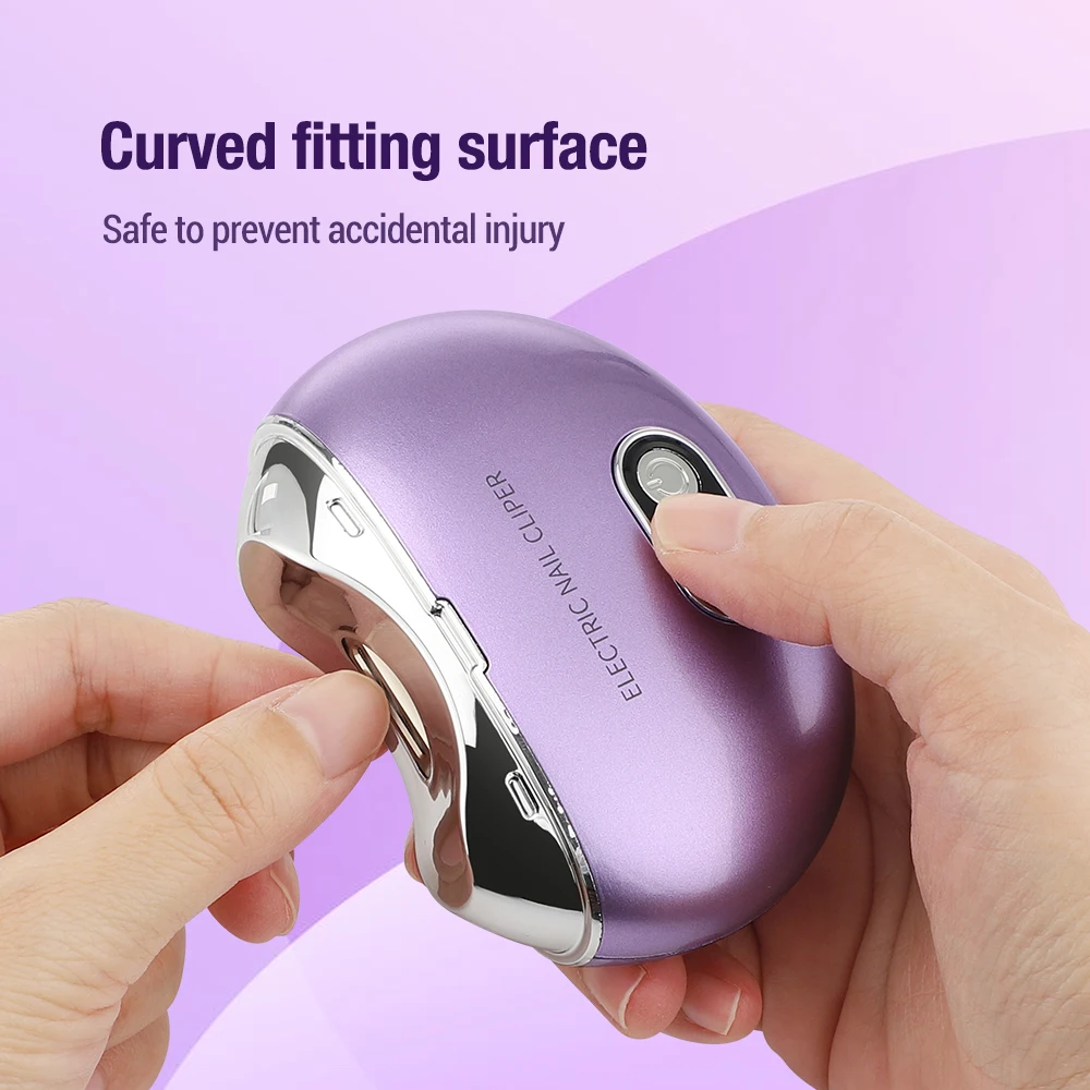 Electric-Automatic-Nail-Clippers-Rechargeable-Anicure-Trimmer-Fingernail-Toe-Scissors-Pedicure ...