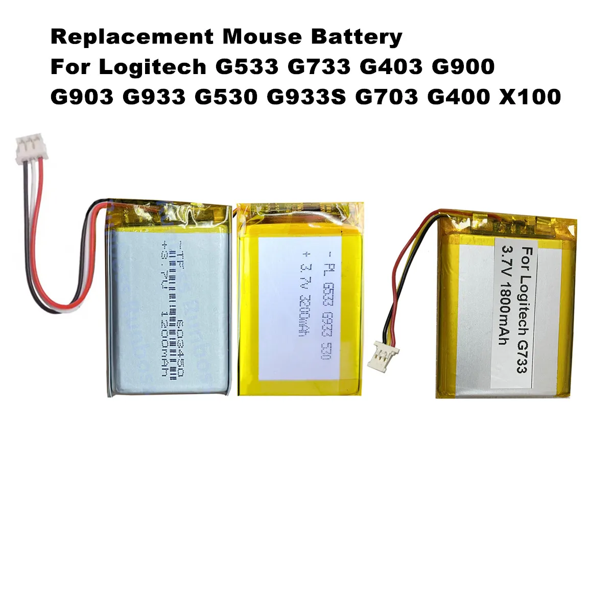 Replacement Mouse Battery For Logitech G533 G733 G403 G900 G903 G933 ...