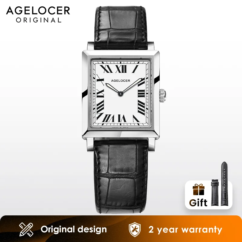 AGELOCER-Original-Codex-Watch-Women-s-Square-Classical-Quartz-Watch ...