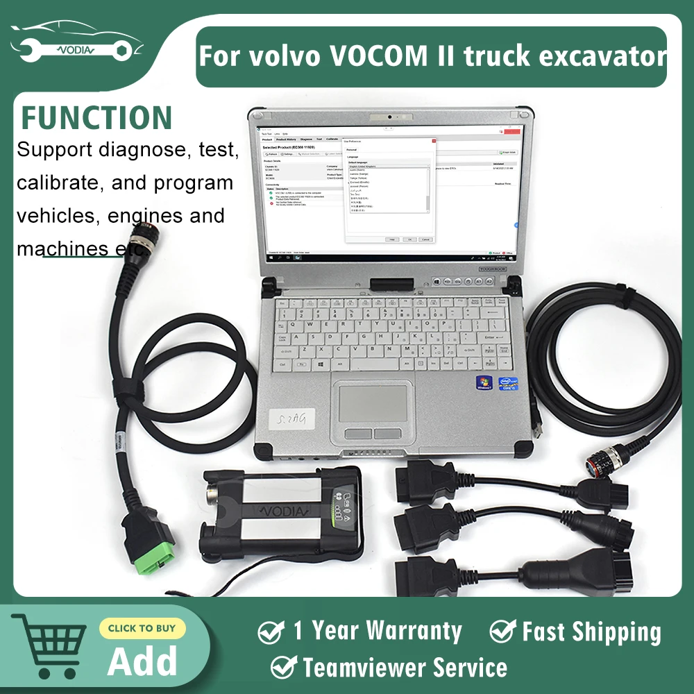for-volvo-Vocom-II-88890400-for-volvo-truck-excavator-EURO6-diagnostic ...