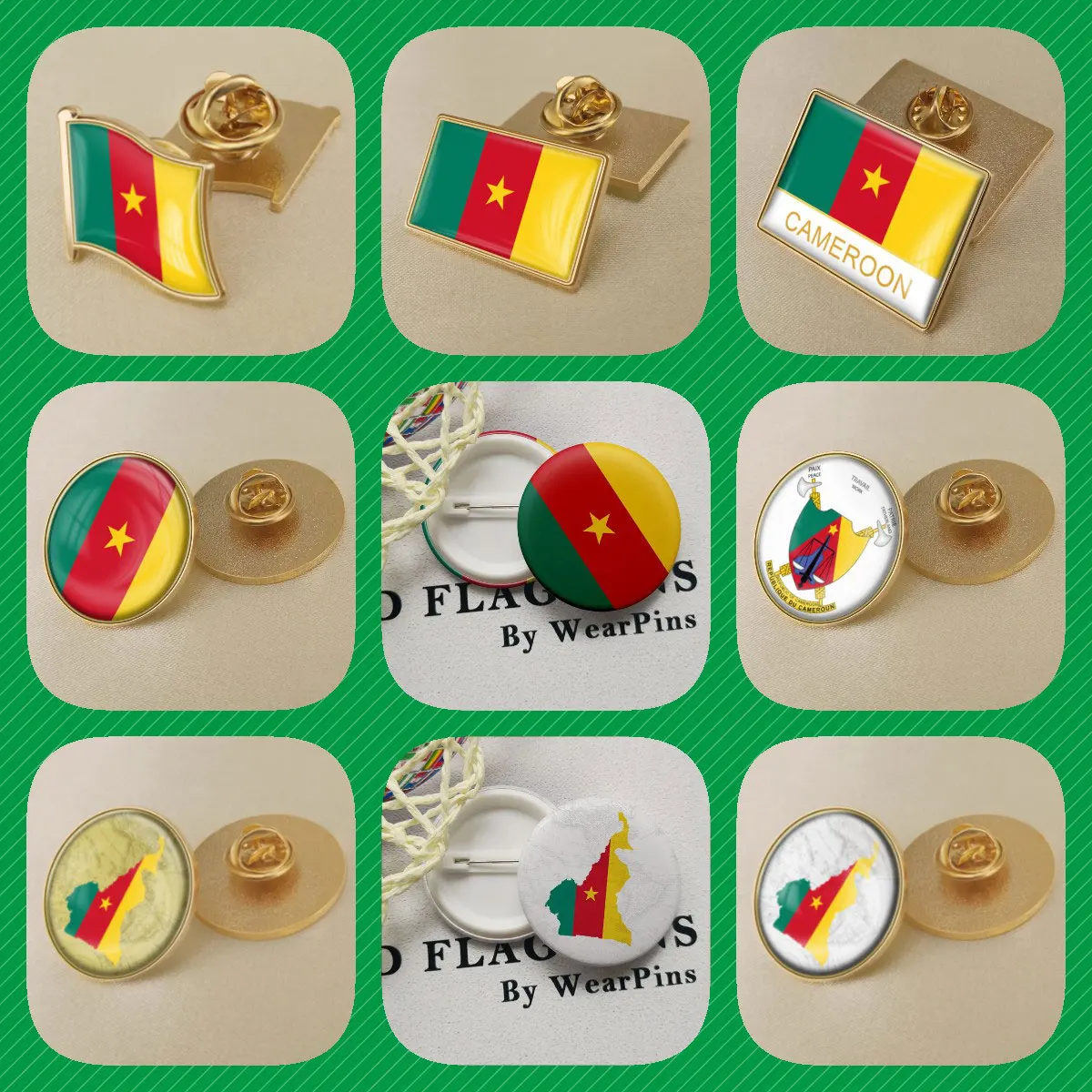 Coat-of-Arms-of-Cameroon-Cameroonian-Map-Flag-National-Emblem-National ...