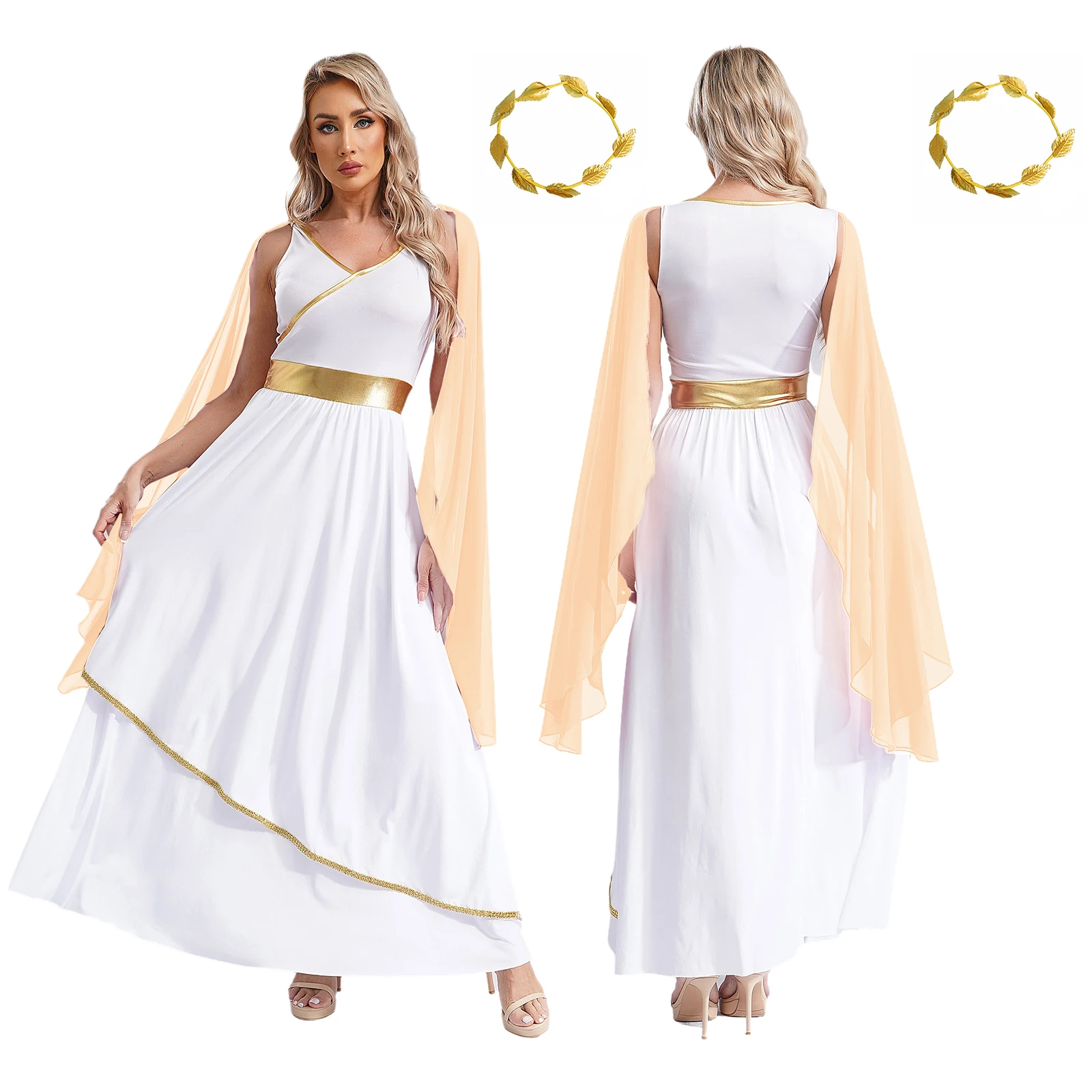 Disfraz de la antigua Grecia para mujer, vestido de emperatriz romana ...