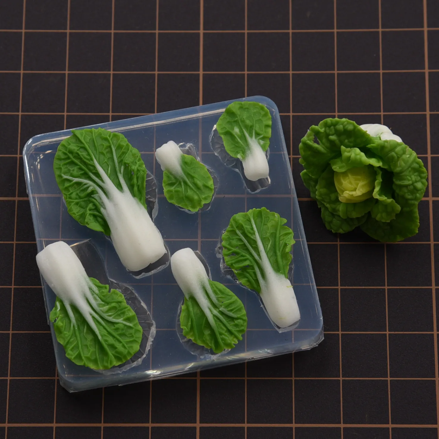 Miniature Dollhouse Vegetables DIY silicone Mold polymer Clay Mini 3D ...