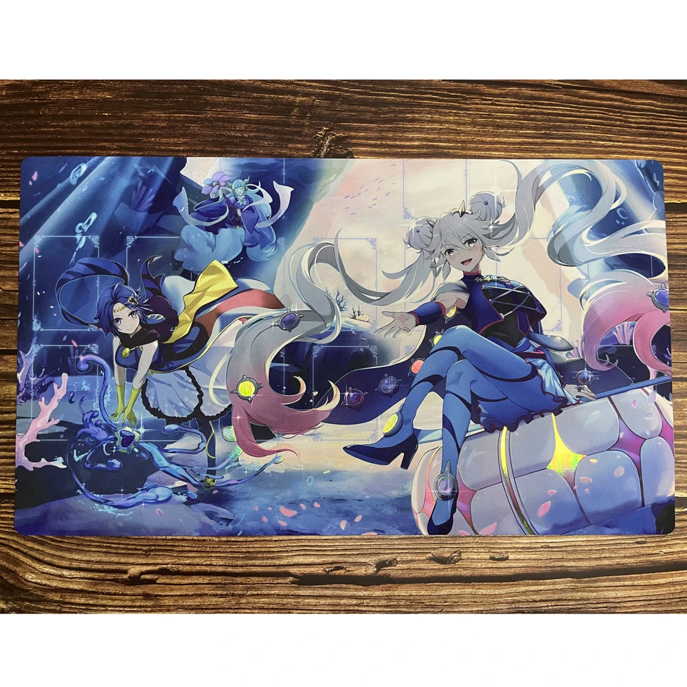 Yu-Gi-Oh Holographic Marincess Aqua Argonaut Blue Tang Card Pad Paymat ...