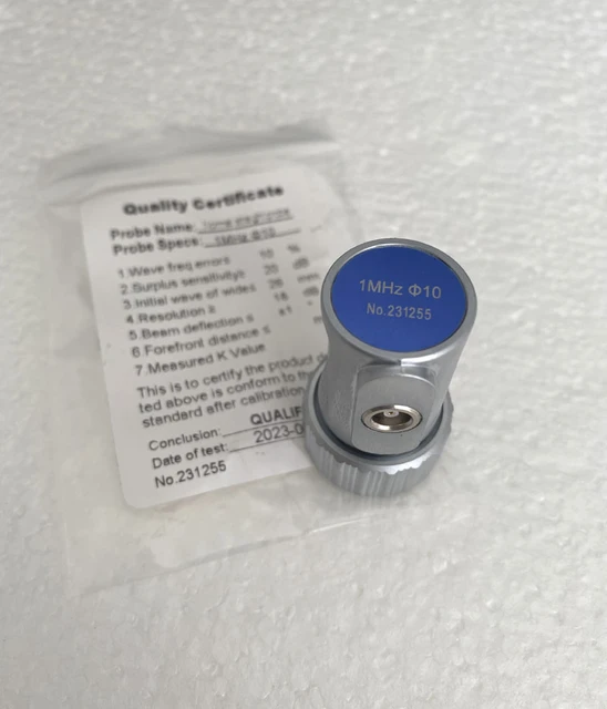 1MHz 2MHz 10mm Straight Beam Probe Transducer Ultrasonic, 55% OFF