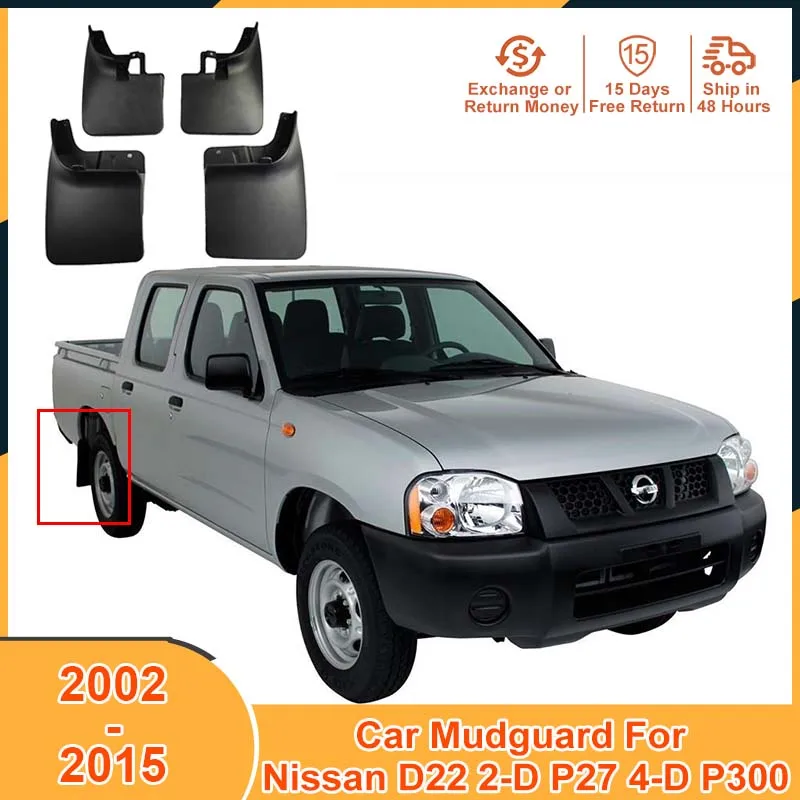 Guardabarros para Nissan, accesorios para D22, NP300, 2D, 4D, 2002 ...