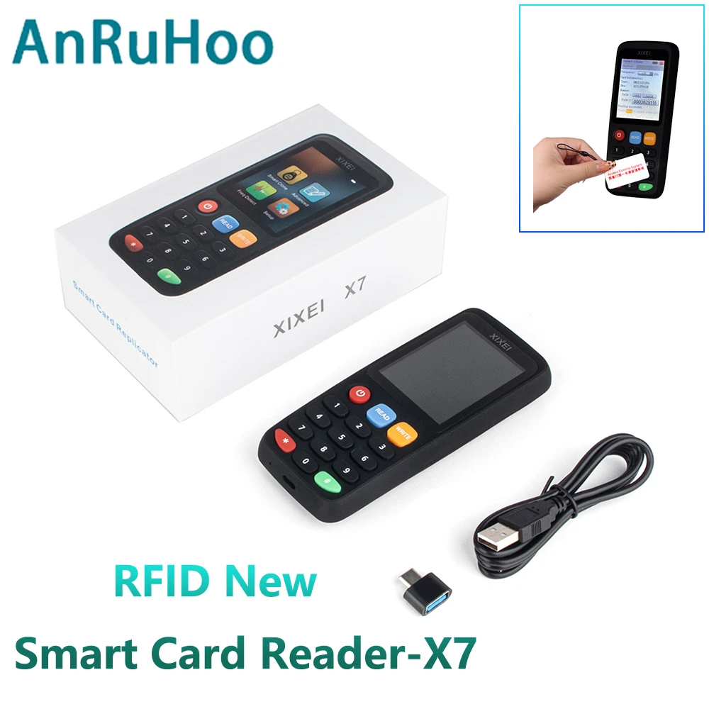 2023 New Nfc Intelligent Card Reader X7 RFID Copier Duplicator ID/IC ...