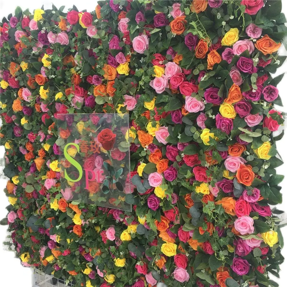 SPR-For-Event-Fabric-Plastic-White-Red-Rose-Peony-Arrangement-Rustic ...