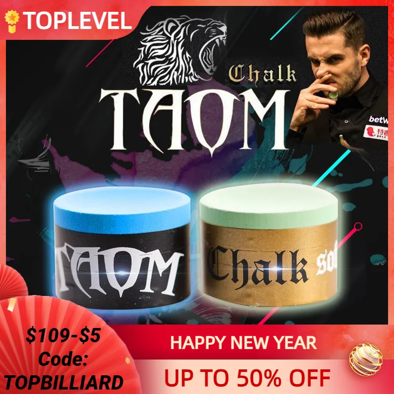 Original-TAOM-Chalk-V10-Billiard-Round-Chalk-Blue-Green-Pink-Colors ...