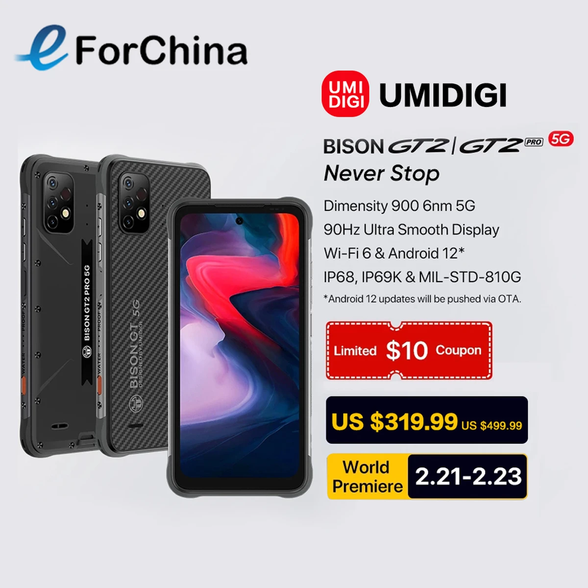 Umidigi Bison Gt2 Pro 5g | Bison Smartphone 5g | Umidigi Bison Phone ...