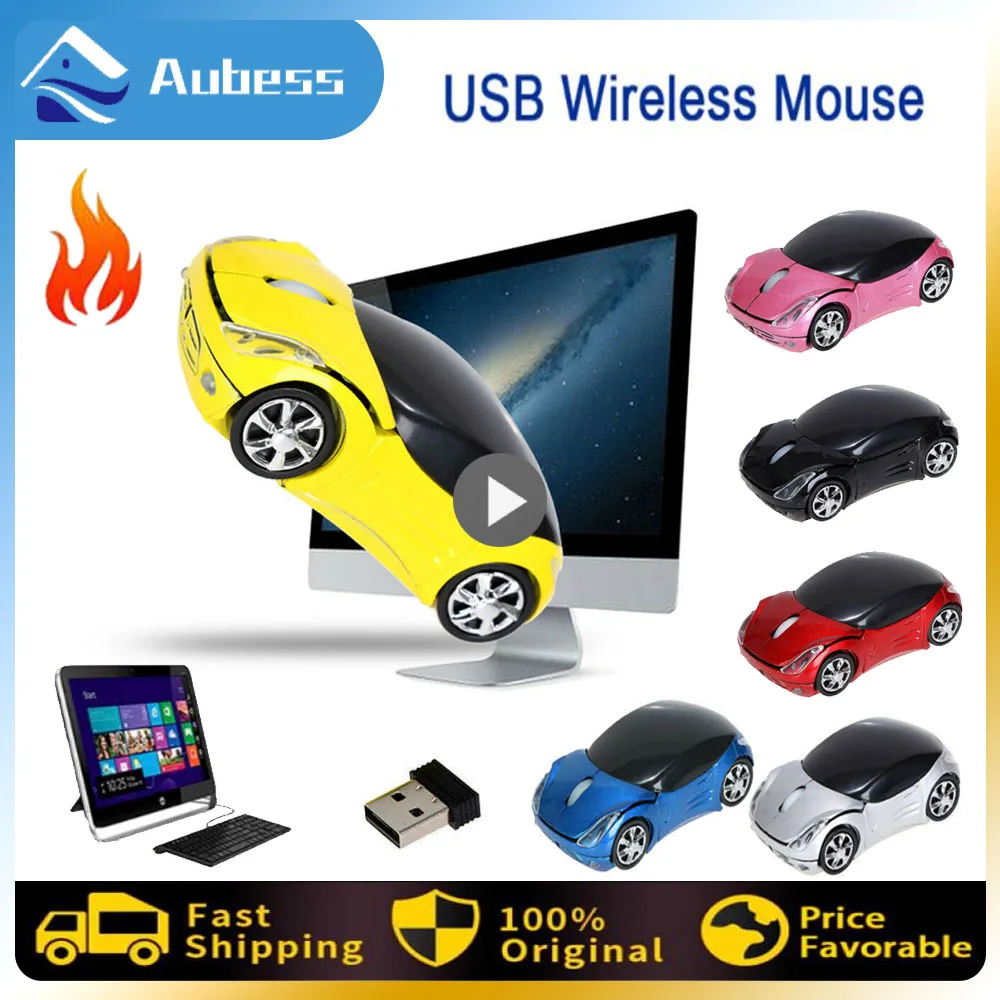 Solid-Color-2-4Ghz-Wireless-Optical-Mouse-Car-Styling-With-USB-Receiver ...