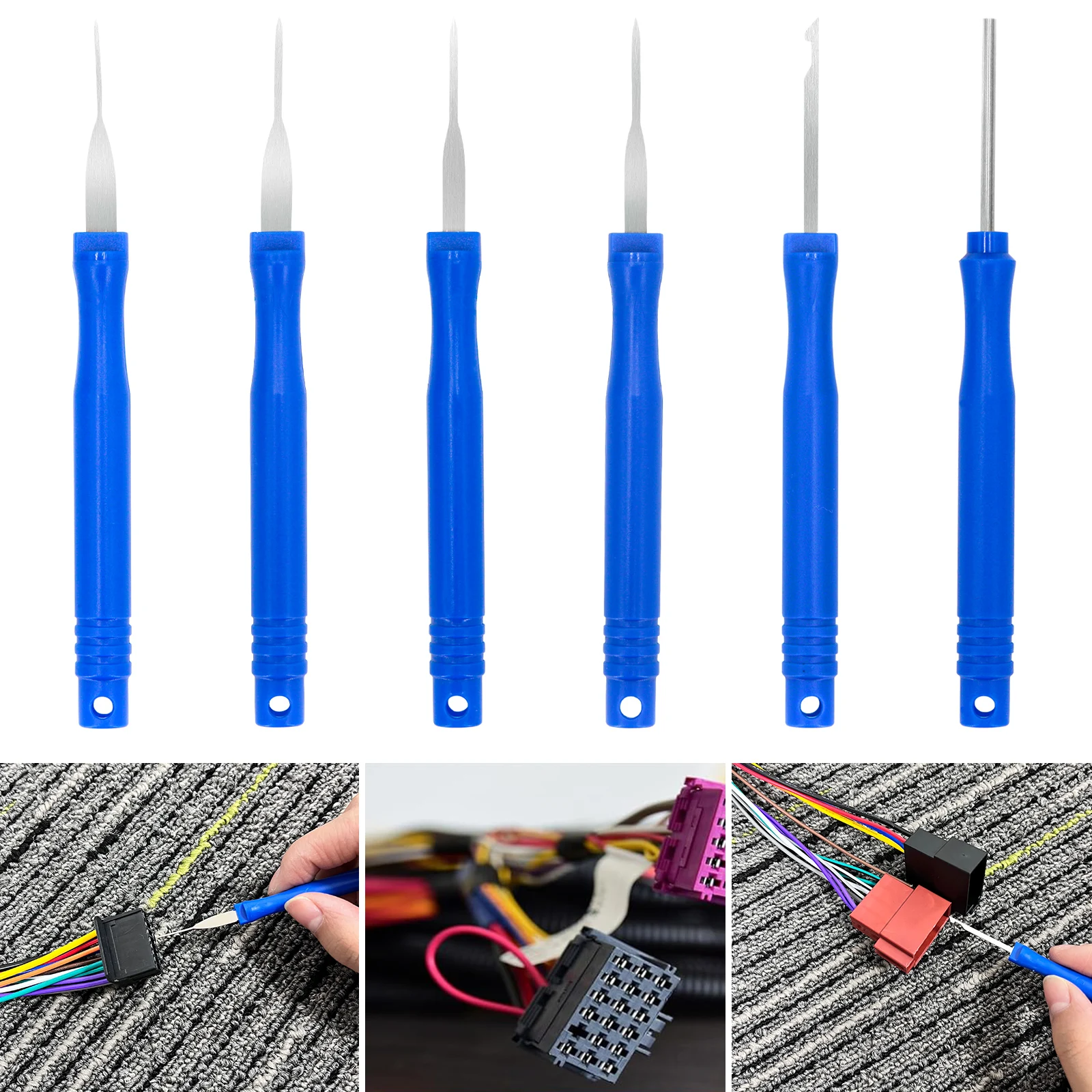 6Pcs-Upgraded-Blue-Electrical-Pin-Removal-Tool-Kit-Electrical-Wire ...
