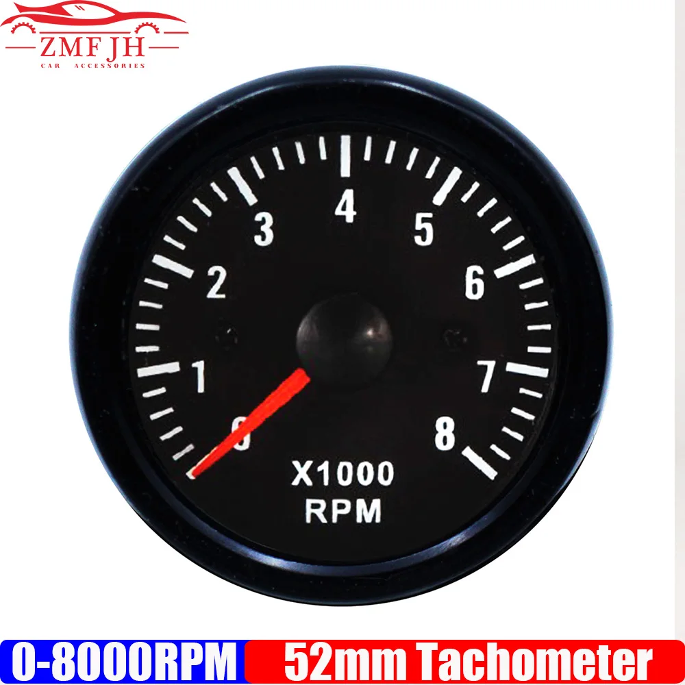 0-8000-RPM-52MM-Tachometer-with-White-Backlight-2-52mm-RPM-Tacho-Meter ...