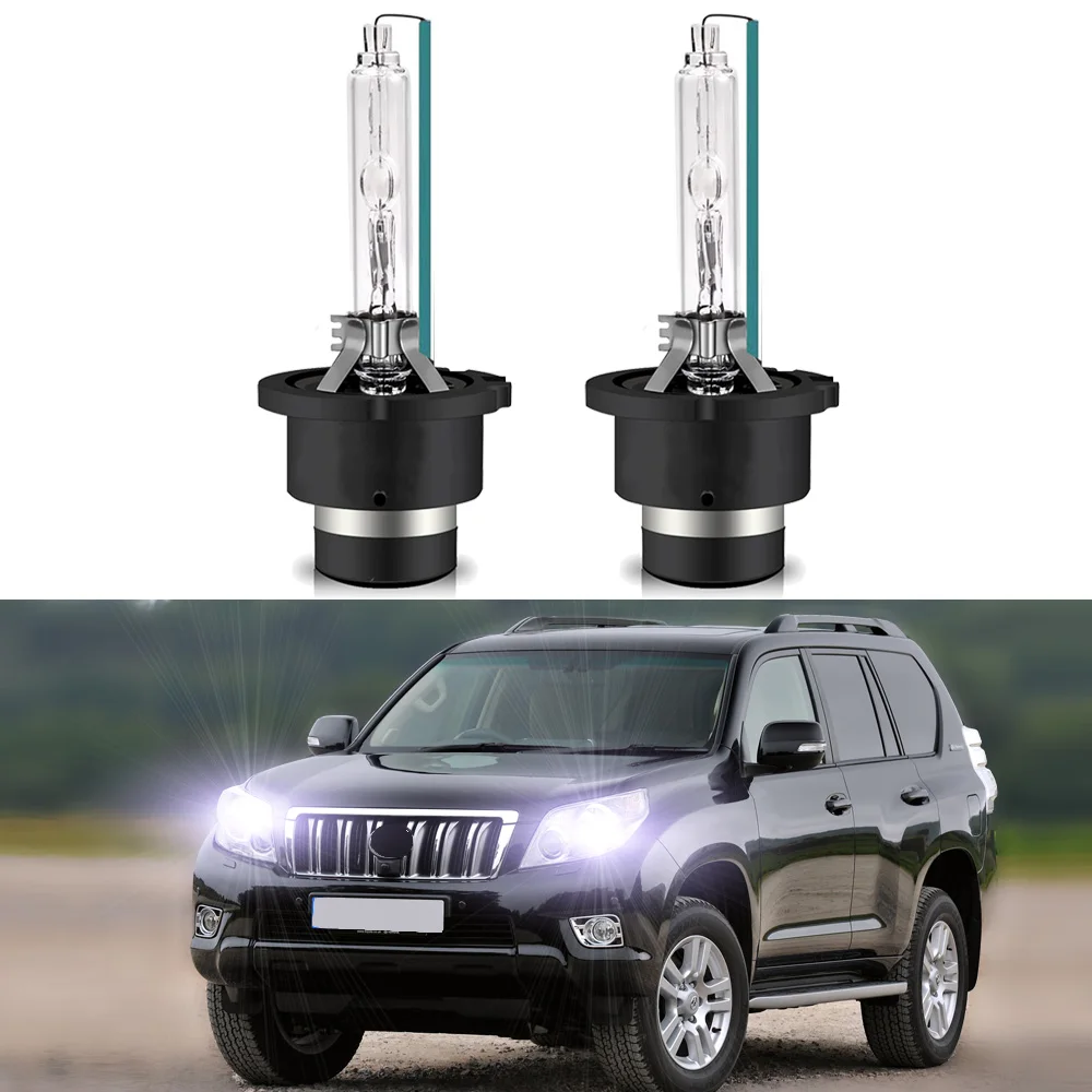 2Pc D4S HID Xenon Headlight Bulb For Toyota Land Cruiser Prado 150 J150 ...
