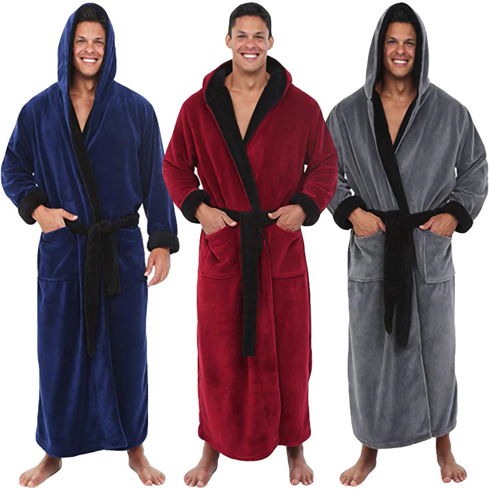 Winter-Men-s-Bathrobe-Terry-Robe-Flannel-Super-Thick-Warm-Dressing-Gown ...